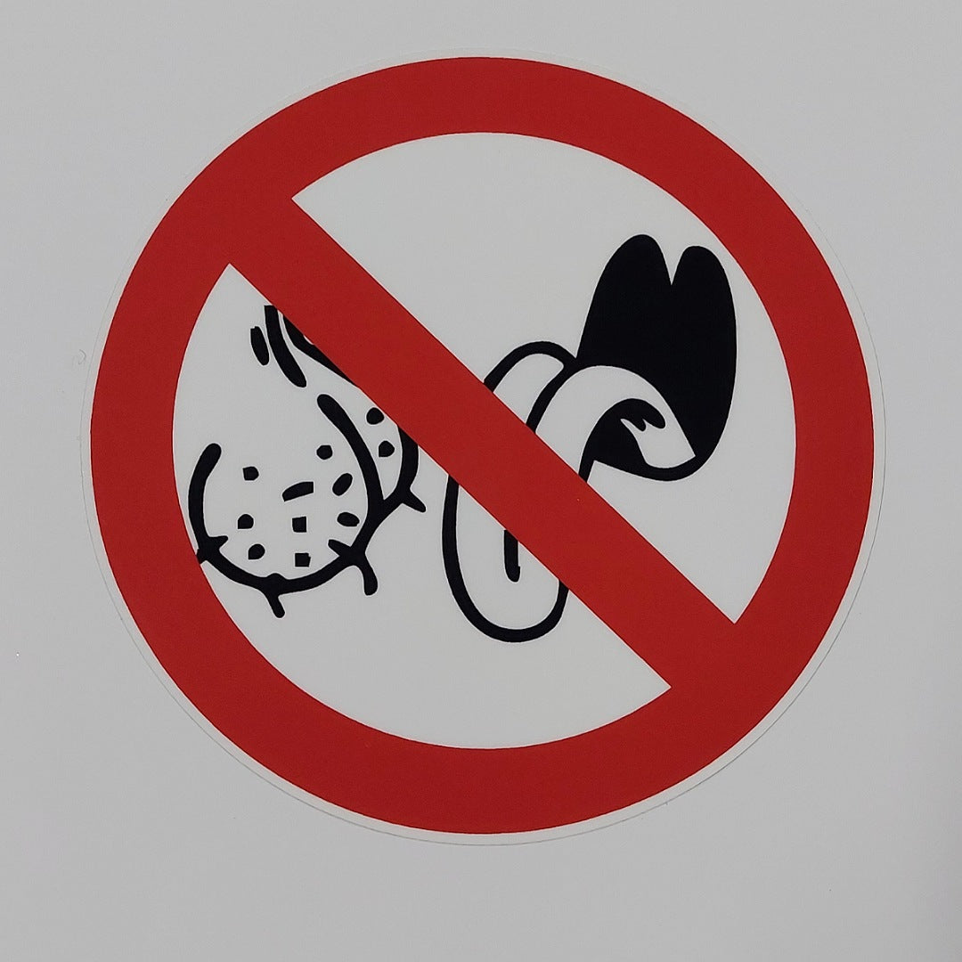 No Ball Licking Sticker – Whippy's Warehouse Australia